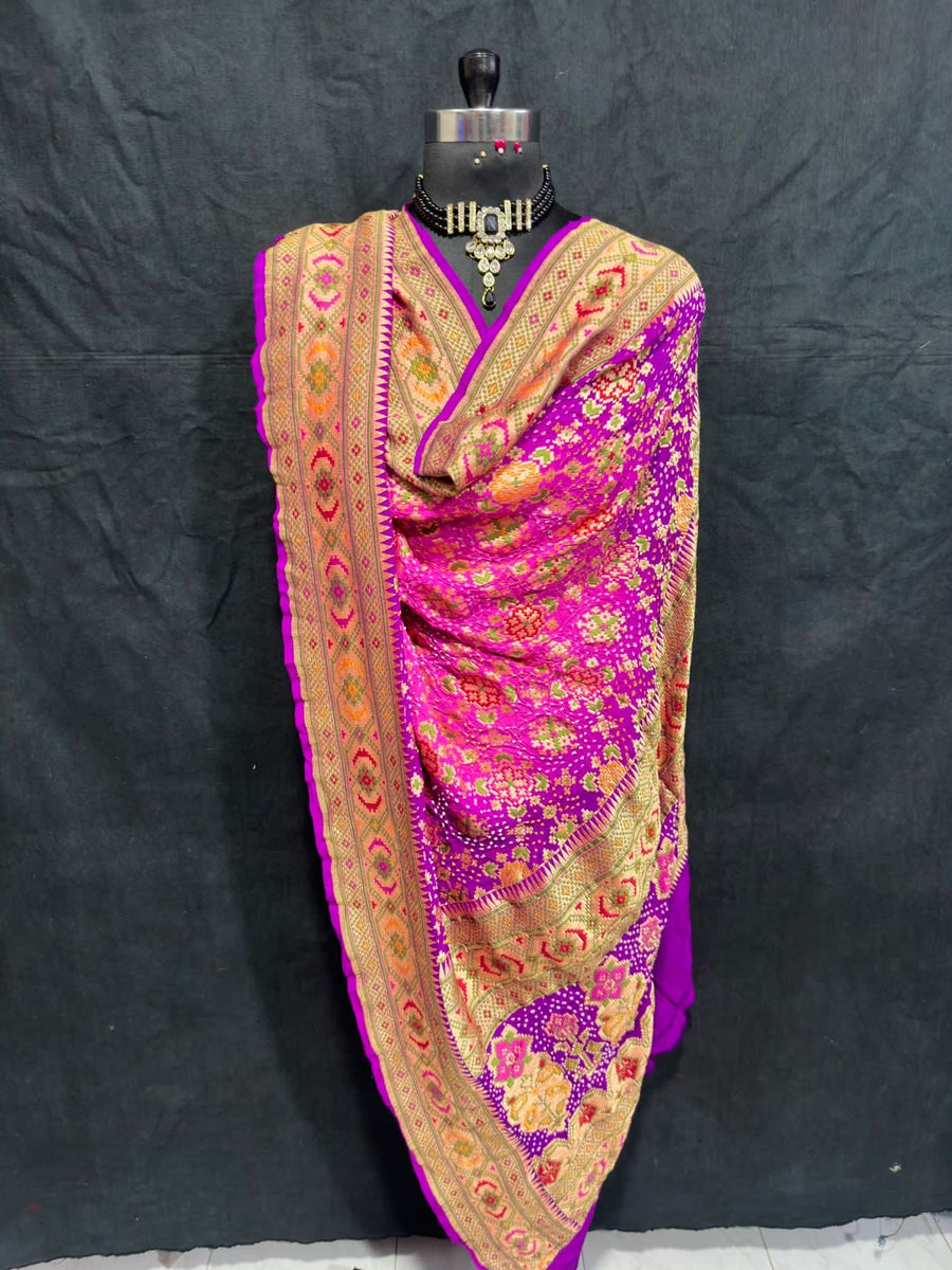 Rai Bandhej Banarsi Bandhani Dupatta Traditional Dupatta ...