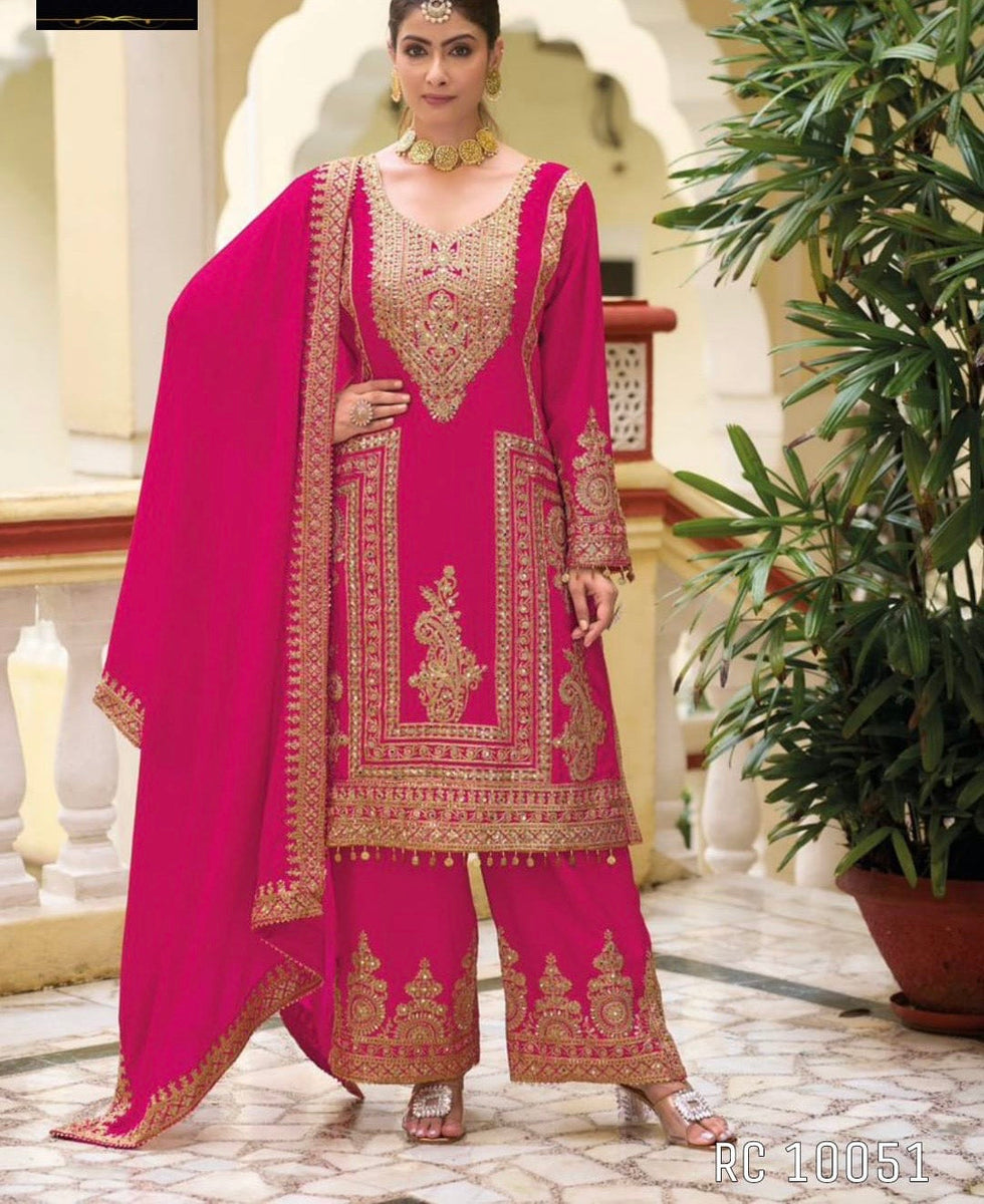 Embroidered Pakistani Dress Indian Traditional dress – Saffronfashionindia