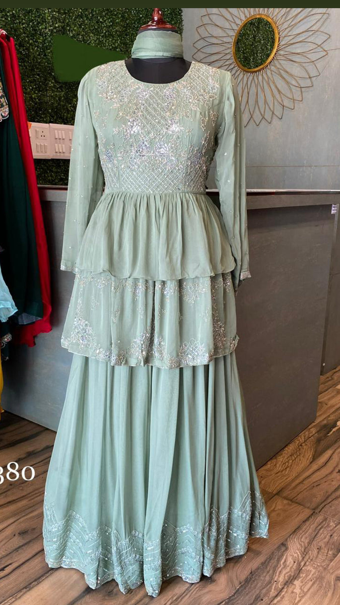 Lavisha indowestern dress gown – Saffronfashionindia