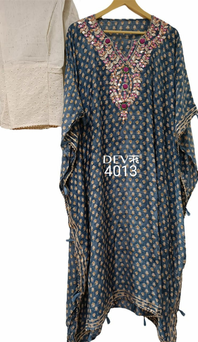 Dilbara kaftan set – Saffronfashionindia