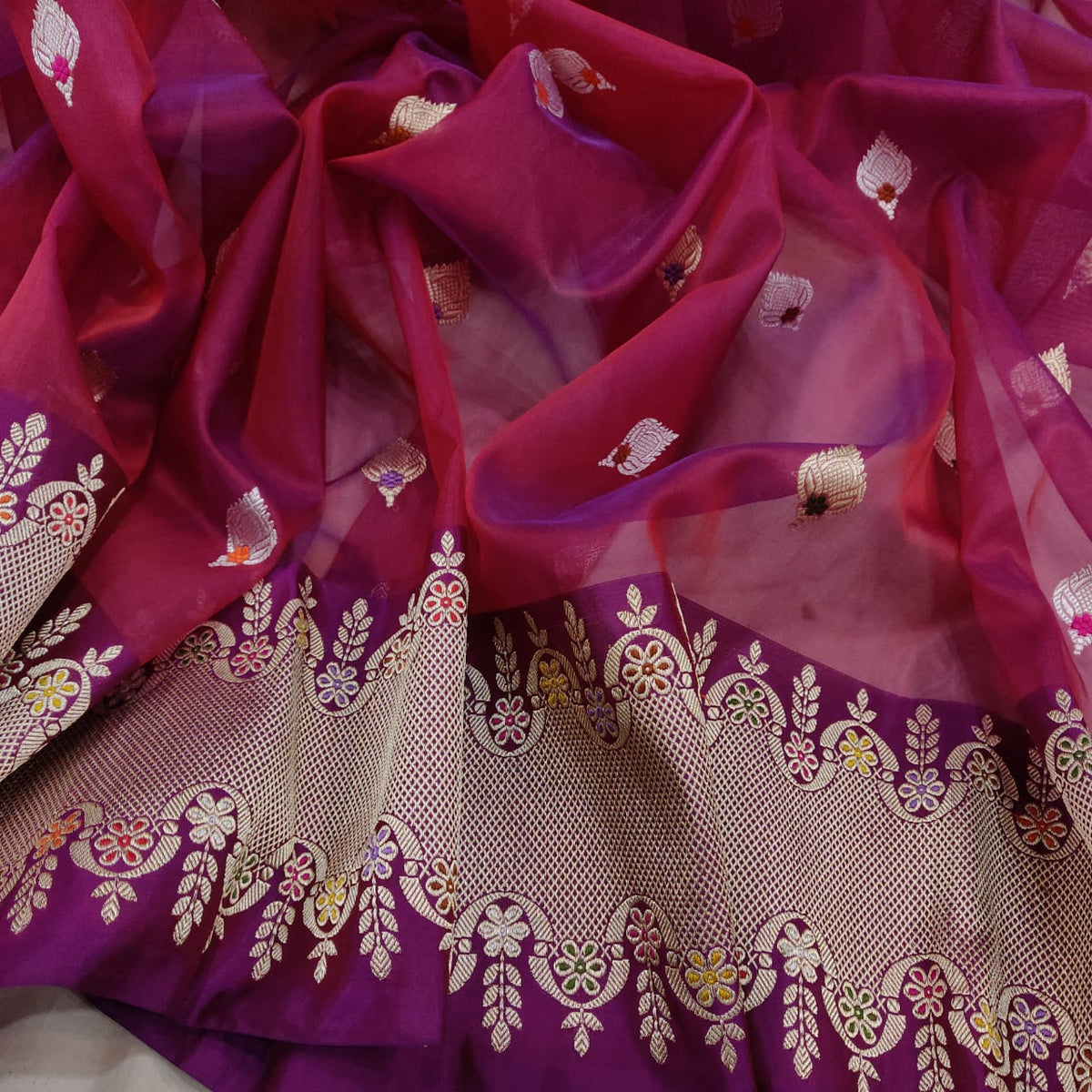 Susan kora handwoven saree – Saffronfashionindia